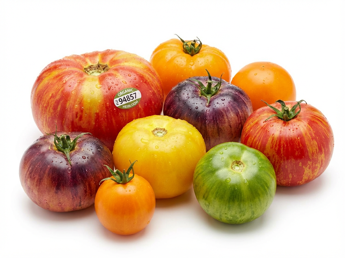 Heirloom Tomato PLU Stickers | PLU Label Stickers